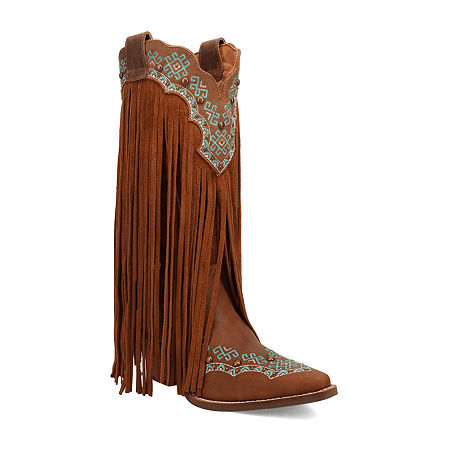 Click here for Dingo Womens Tequila Sunrise Suede Stacked Heel Co... prices
