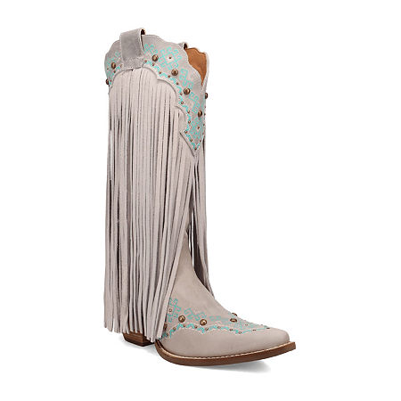 Click here for Dingo Womens Tequila Sunrise Suede Boot - Off whit... prices