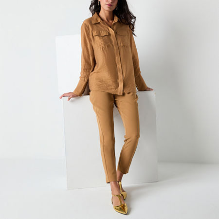 Click here for Worthington Womens Long Sleeve Cuffed Sleeve Regul... prices