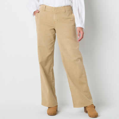 a.n.a Low Rise Slouchy Regular Fit Wide Leg Trouser, Color: Gold Dust ...