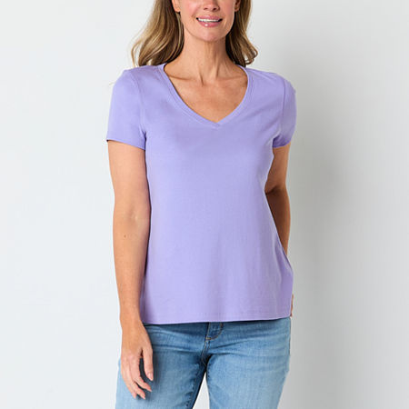 Click here for St. Johns Bay Womens Easy-on + Easy-off V Neck Sho... prices