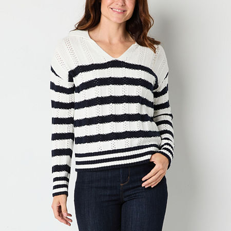 Click here for St. Johns Bay Womens V Neck Long Sleeve Pullover S... prices