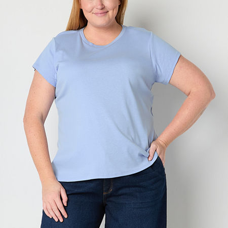Click here for Liz Claiborne Womens Plus Crew Neck Short Sleeve T... prices