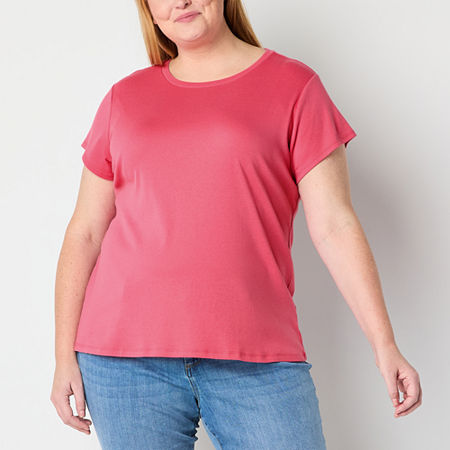 Click here for Liz Claiborne Womens Crew Neck Short Sleeve Plus T... prices
