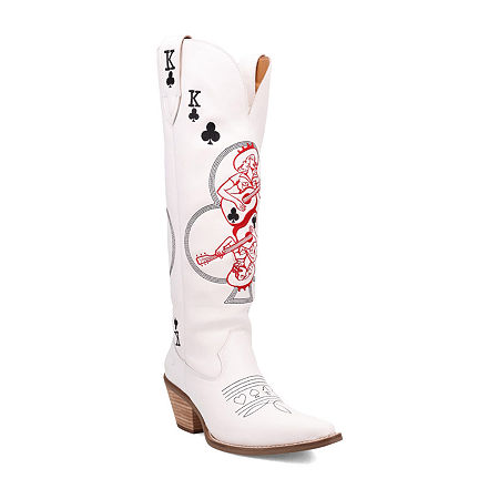 Click here for Dingo Womens King Of Clubs Stacked Heel Cowboy Boo... prices