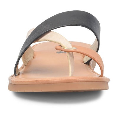 Korks Womens Catarina Toe Ring Strap Flat Sandals - JCPenney