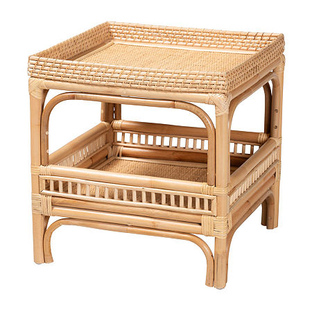 Click here for Lombok Rattan End Table  One Size  White prices