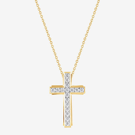 Click here for Cross (F  Si2) Mens 1 CT. T.W. Lab Grown White Dia... prices