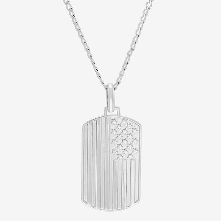 Click here for Mens Sterling Silver 22 Inch Pendant Necklace  One... prices