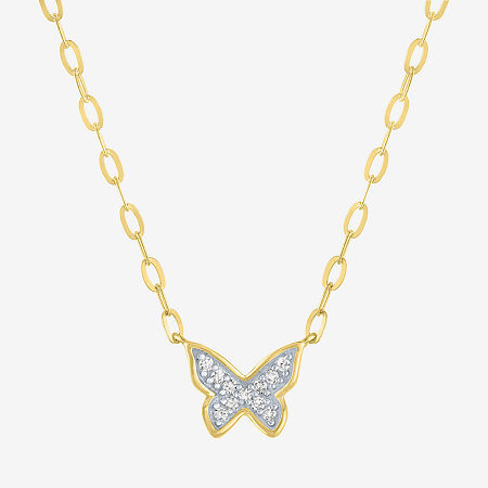 Click here for Butterfly (Gh / Si2 I1) Womens 1/10 CT. T.W. Lab G... prices