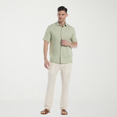 Click here for Cubavera 30 Inseam Linen Drawstring Mens Regular F... prices