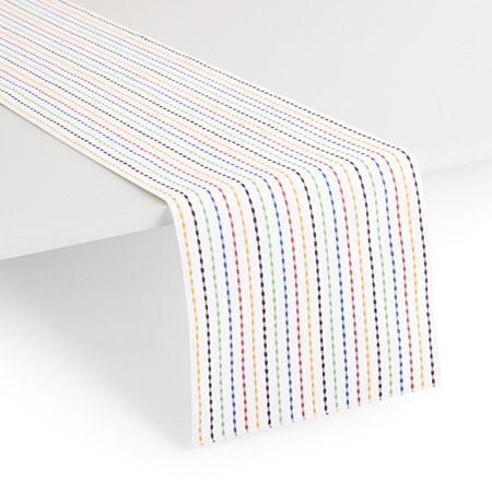 Click here for Jenny Martinez Gamma Stripe Table Runner  One Size... prices