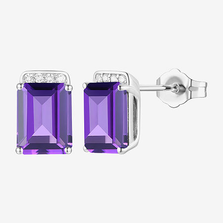 Click here for Gemstone Sterling Silver 9mm Stud Earrings  One Si... prices