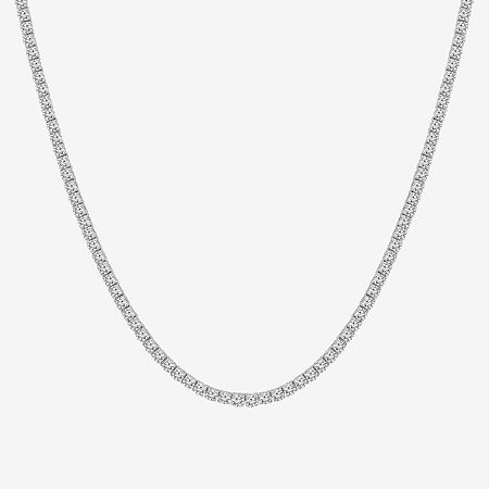 Click here for (F / Si2) Womens White Diamond 10K Gold 18 Inch Te... prices