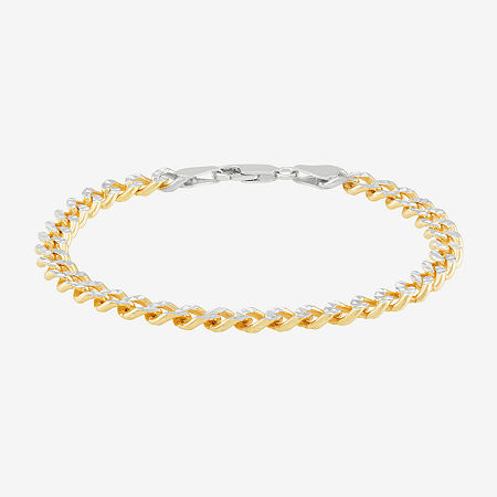 Click here for Made in Italy Mens 24K Gold Over Silver 7.5 Inch S... prices