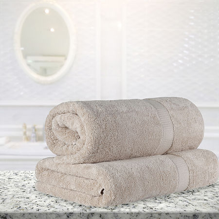 Superior 100 Egyptian Cotton 2-Pc Bath Sheet Set - Stone