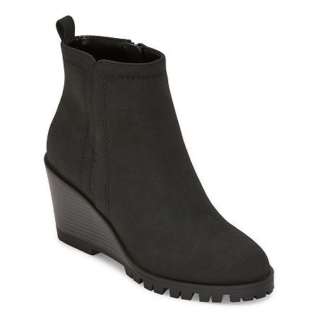 Click here for St. Johns Bay Womens Pine Wedge Heel Booties  7 1/... prices