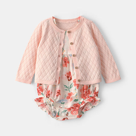 Click here for Carters Baby Girls Crewneck Cardigan and Floral Bu... prices