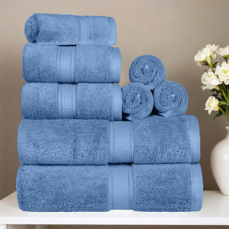 Click here for Superior Egyptian Cotton 8-Pc. Towel Set - Denim B... prices