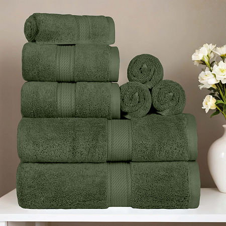 Click here for Superior Egyptian Cotton 8-Pc. Towel Set - Forest... prices