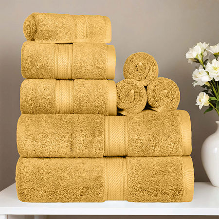 Superior Egyptian Cotton 8-Pc. Towel Set - Gold