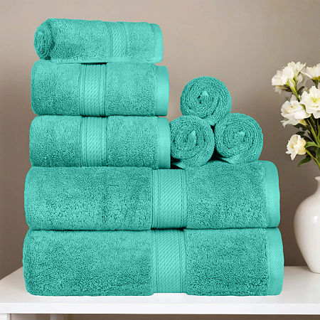 Click here for Superior Egyptian Cotton 8-Pc. Towel Set - Turquoi... prices