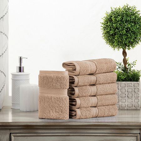 Superior 100 Egyptian Cotton 6-Pc Face Towel Set - Latte