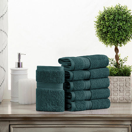 Superior 100 Egyptian Cotton 6-Pc Face Towel Set - Teal