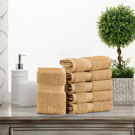 Superior 100 Egyptian Cotton 6-Pc Face Towel Set - Toast