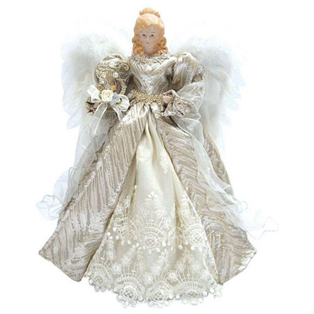 Click here for 16 Silver Elegant Angel Tree Topper  One Size  Mul... prices