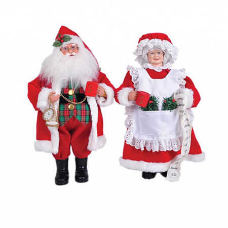 Click here for Mr. & Mrs. Claus Hand Painted - Set of 2  One Size... prices