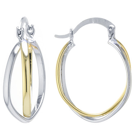Click here for Silver Reflections Womens 25mm Hoop Earrings  One... prices