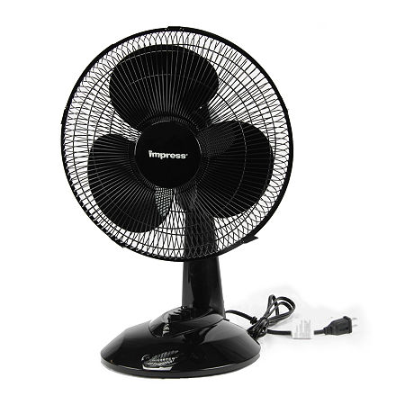 Click here for Impress 12 Inch 3 Speed Oscillating Table Fan- Bla... prices