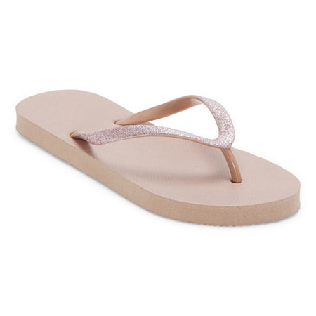 Click here for Mixit Womens Glitter Zori Flip-Flops  11/12  Beige prices