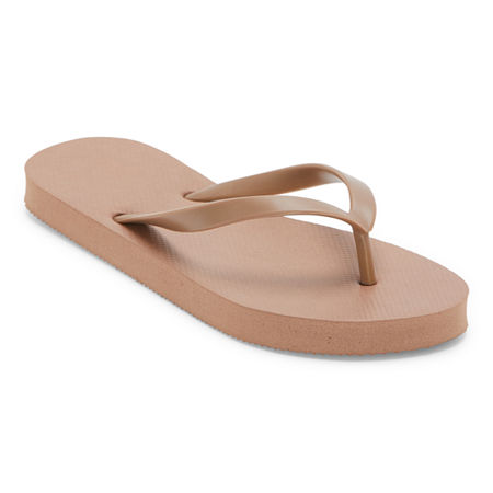 Click here for Mixit Womens Matte Solid Flip-Flops  7/8  Brown prices
