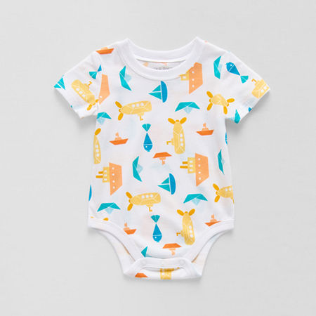 Click here for Okie Dokie Baby Boys Crew Neck Short Sleeve Bodysu... prices