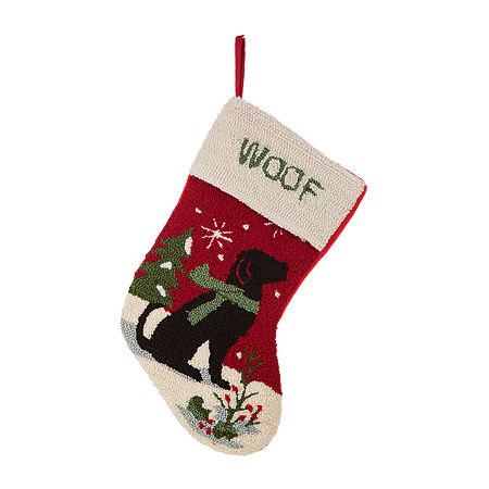 Click here for Glitzhome Dog Christmas Stocking  One Size  Red prices