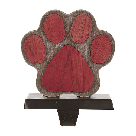Click here for Glitzhome Wooden & Metal Paw Christmas Stocking Ho... prices