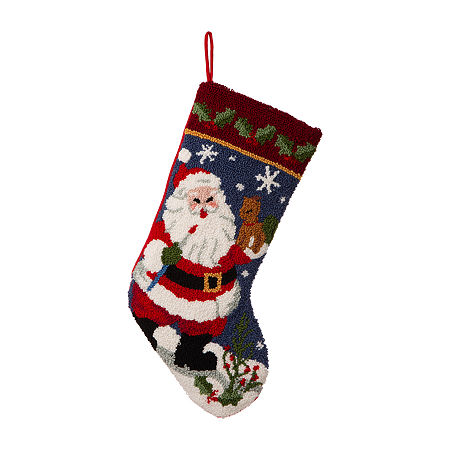 Click here for Glitzhome 19 Santa Hooked Christmas Stocking  One... prices