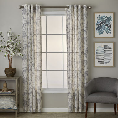 Saturday Knight Jackie Grommet Top Light-Filtering Single Curtain ...