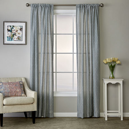 Click here for Saturday Knight Leaf Damask Rod Pocket Light-Filte... prices