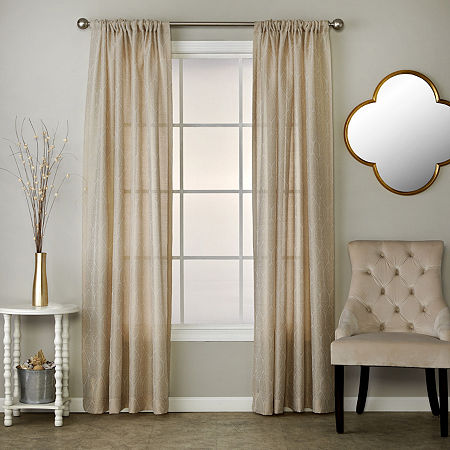 Click here for Saturday Knight Leaf Damask Rod Pocket Light-Filte... prices