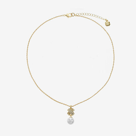 Click here for Monet Jewelry Womens Simulated Pearl 17 Inch Penda... prices