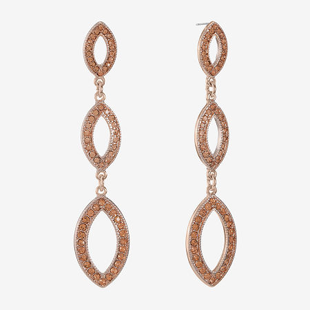 Click here for Monet Jewelry Rose Gold Linear Womens Orange Drop... prices