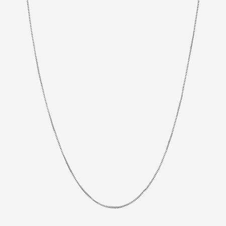 Click here for Womens 14K Gold 16 Inch Box Chain Necklace  One Si... prices