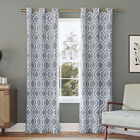 Click here for Eldon Trellis Print Blackout Grommet Curtain Panel... prices