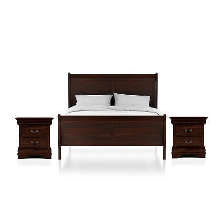 Click here for Lihte 3 Piece Wooden Bedroom Set  One Size  Brown prices