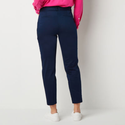 Liz Claiborne Emma Womens Straight Mid Rise Pant