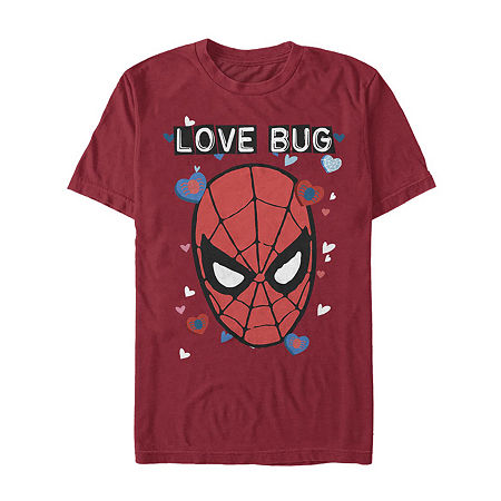 Click here for Mens Short Sleeve Spiderman Valentines Day Graphic... prices