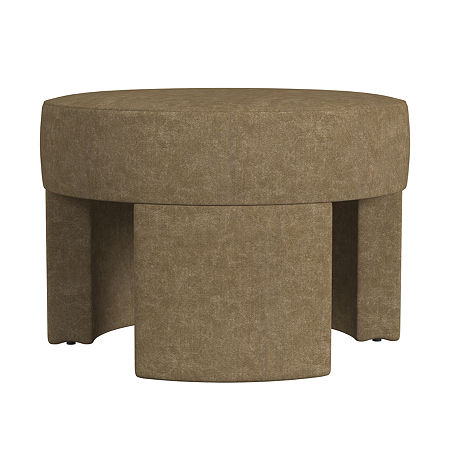 Click here for Sophia Upholstered Ottoman  One Size  Brown prices